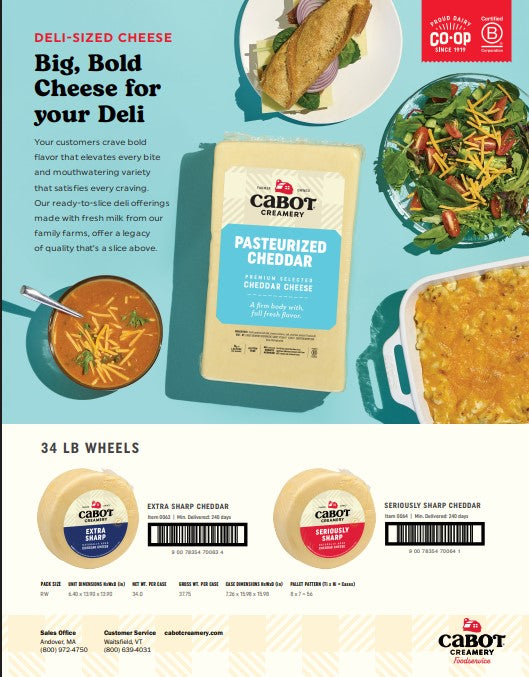 Big Bold Cheese Deli Sell Sheet – Agri-Mark, Inc. Corporate Fulfillment