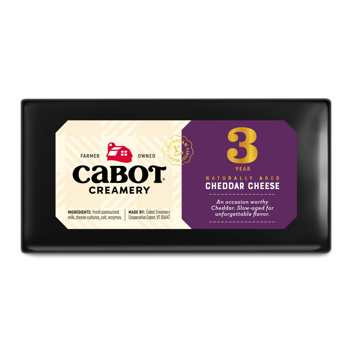 Cabot 3 Year White Cheddar Cheese, 2lb – Agri-Mark, Inc. Corporate ...