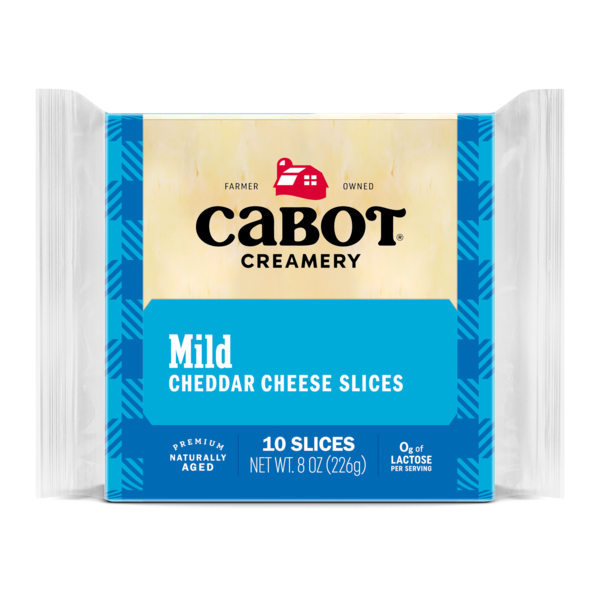 Cabot Mild Cheddar Cheese Slices, 8oz – Agri-Mark, Inc. Corporate ...