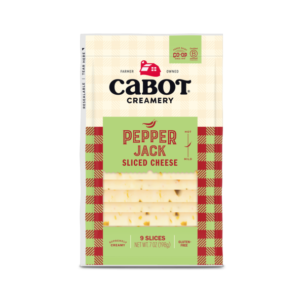 Cabot Pepper Jack Sliced Cheese, 7oz – Agri-Mark, Inc. Corporate ...