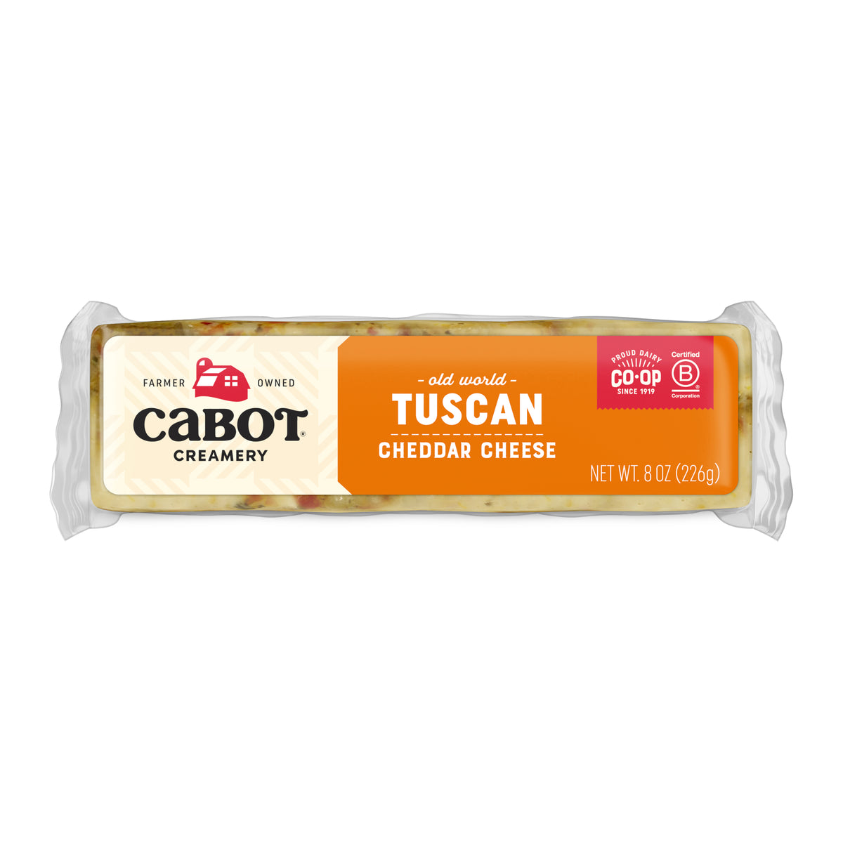 Cabot Tuscan Cheddar Cheese, 8oz – Agri-Mark, Inc. Corporate Fulfillment