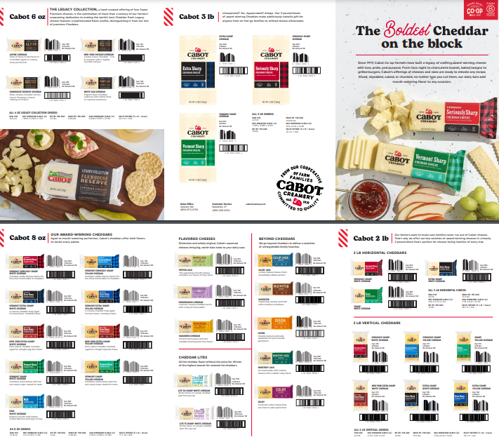 Dairy Bar/Brick Sell Sheet – Agri-Mark, Inc. Corporate Fulfillment
