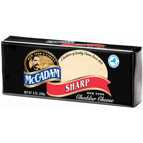 McCadam Sharp White Cheddar Bar, 8oz – Agri-Mark, Inc. Corporate ...