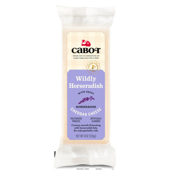 Cabot Wildly Horseradish Cheddar Cheese, 8oz – Agri-Mark, Inc ...