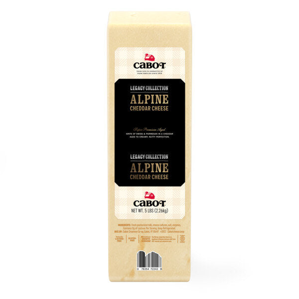 Cabot Alpine Cheddar Loaf, 5lb – Agri-Mark, Inc. Corporate Fulfillment