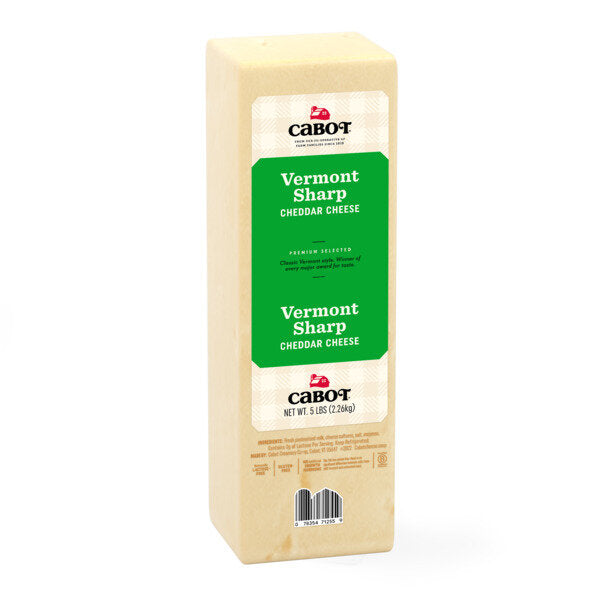 Cabot Vermont Sharp Cheddar Cheese, 5lb – Agri-Mark, Inc. Corporate ...